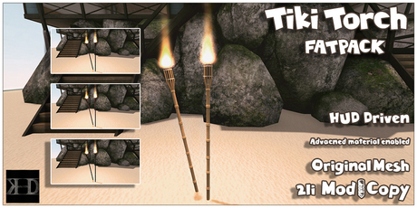 Second Life Marketplace - .::KHD::. Tiki Torch ( FATPACK )